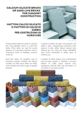 Mattoni in calcio-silicato | PDF