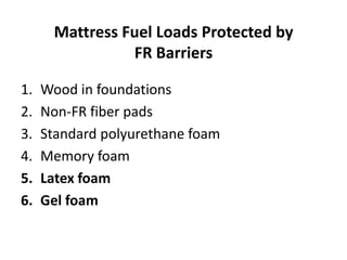 Mattress Fire Barrier Technology | PPT