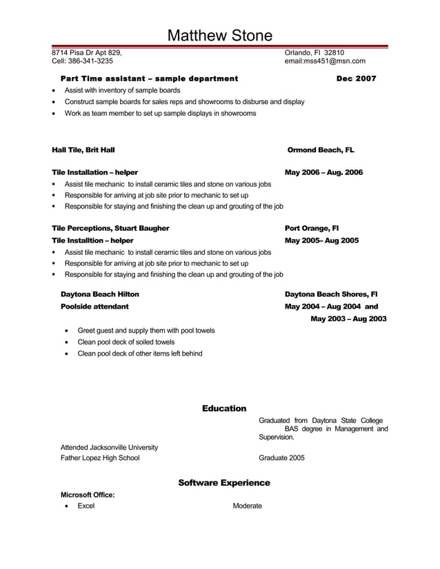 Matt resume 2013 | PDF