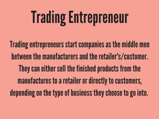 Matt Sapaula: Types of Entrepreneurs | PDF