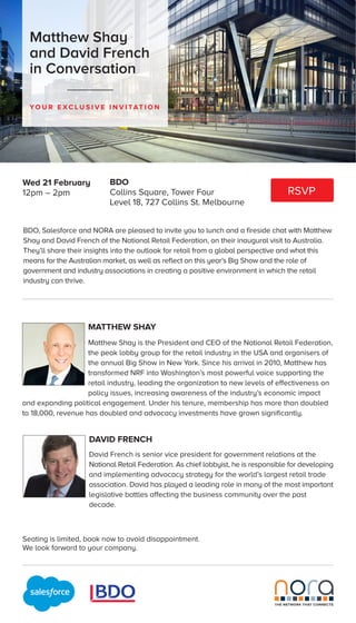 Matt shay lunch invite | PDF | Business Expos & Conferences | Events