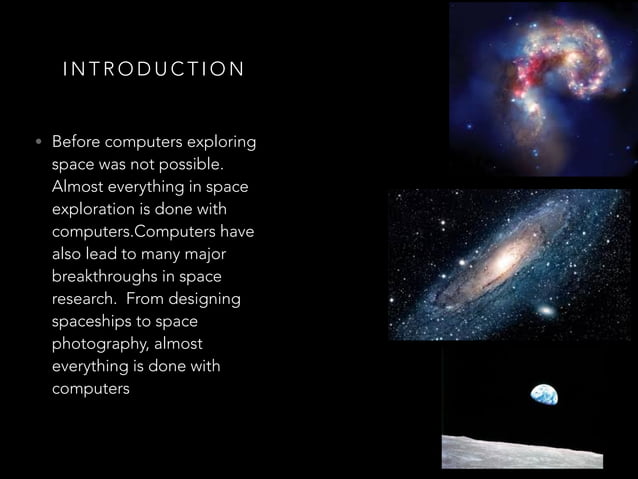 Use Of Computers In Space | PPT