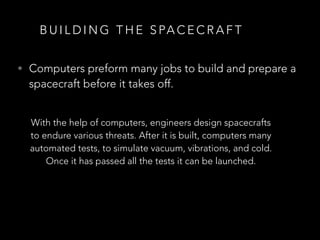 Use Of Computers In Space | PDF