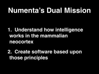 Hierarchical Temporal Memory: Computing Like the Brain - Matt Taylor, Numenta | PPT