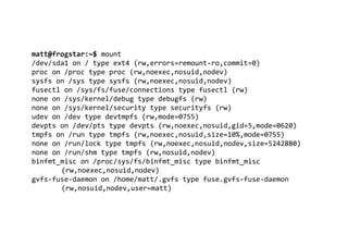 An Introduction to User Space Filesystem Development | PPT