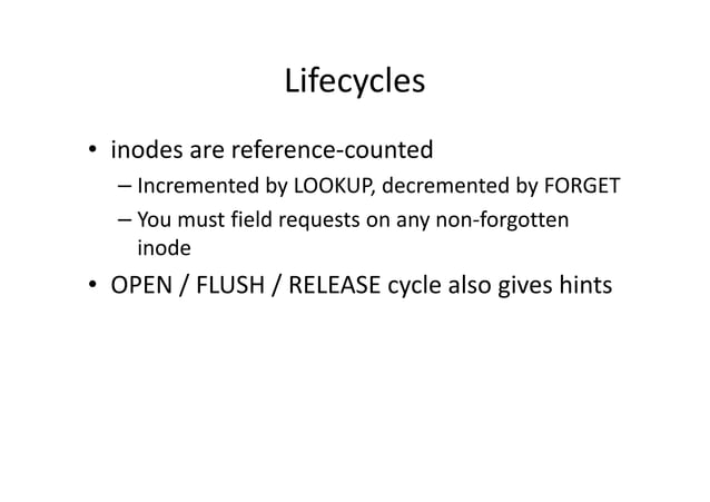 An Introduction to User Space Filesystem Development | PPT