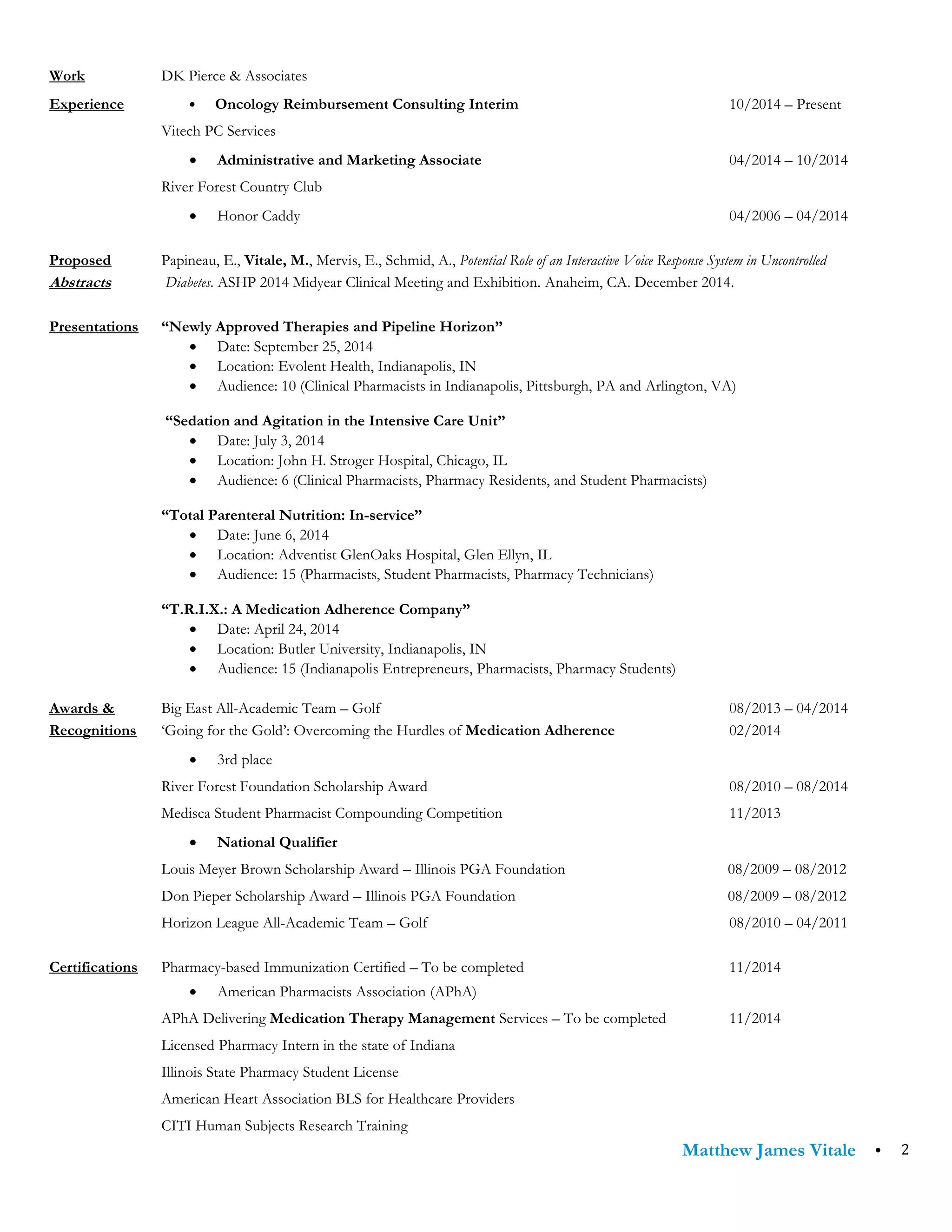 Curriculum Vitae | PDF