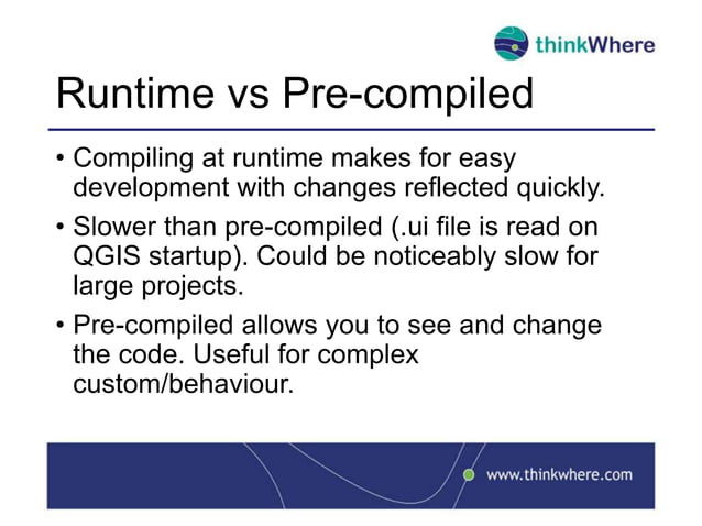 Matt Walsh thinkWhere_QGIS_usergroup_pyqt | PPT