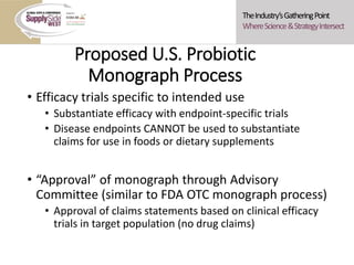 Defining Probiotics: The Regulatory Challenges of Classification | PPTX