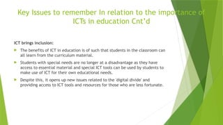ICT in Secondary Schools Education .pptx