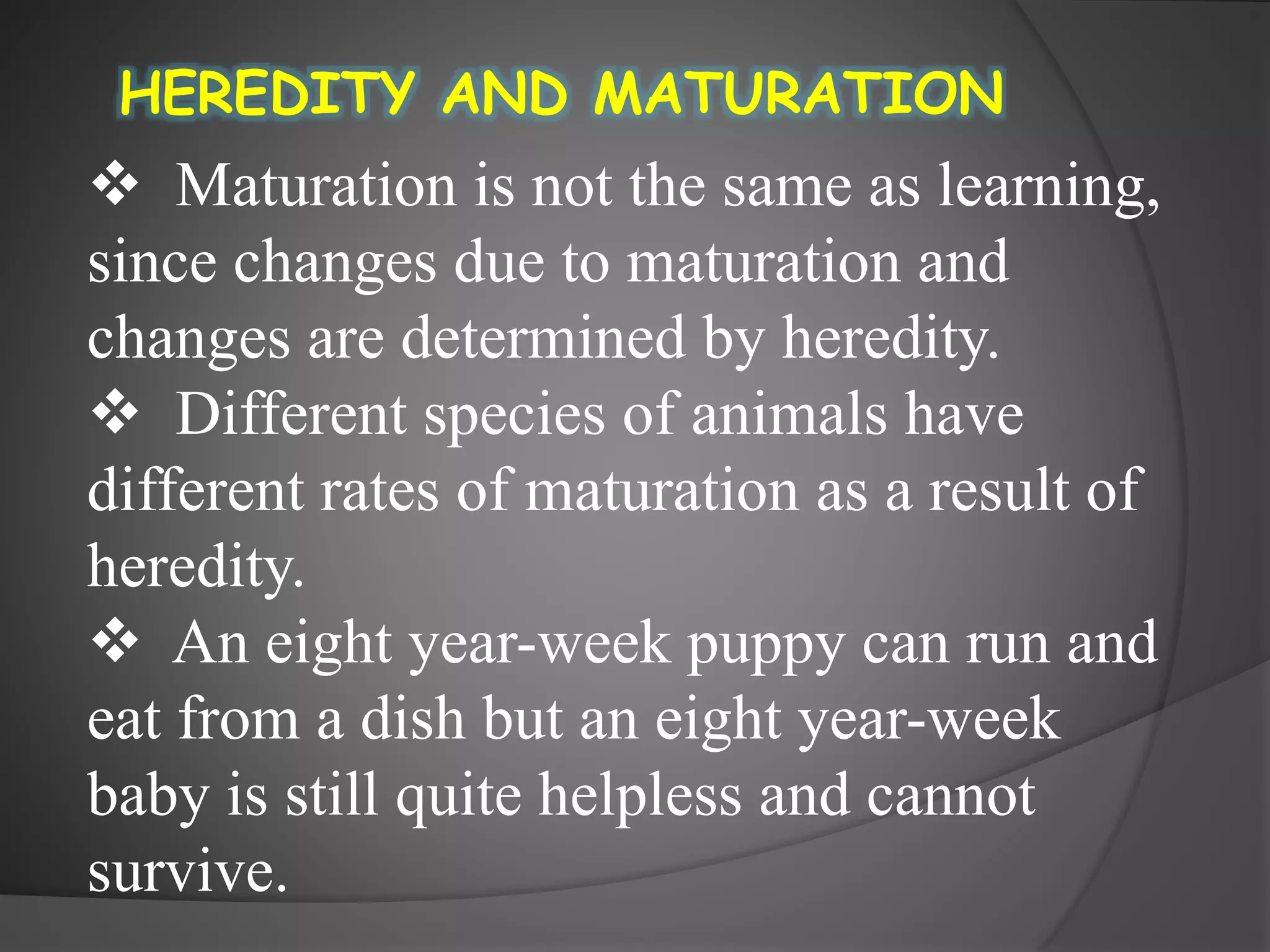 Maturation(Psychology) | PPTX