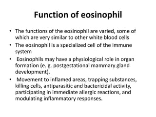 Maturation of eosinophil | PPTX