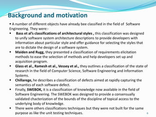 Maturing software engineering knowledge through classifications | PPTX