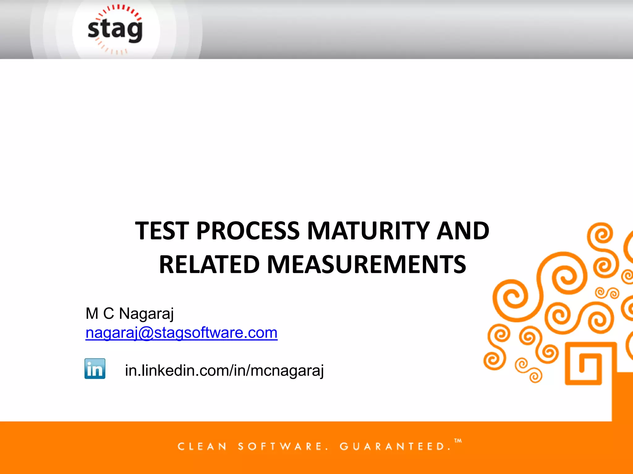 Test Process Maturity Measurement and Related Measurements | PDF