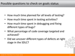 Test Process Maturity Measurement and Related Measurements | PDF