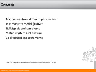 Test Process Maturity Measurement and Related Measurements | PDF