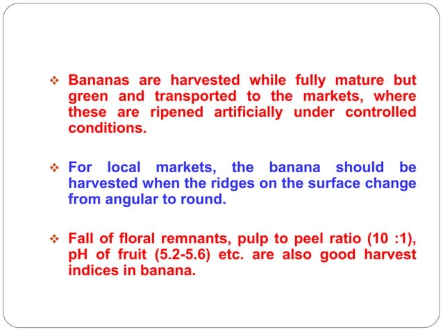 Maturity indices of fruits and vegetables | PPTX | Agriculture | Industries