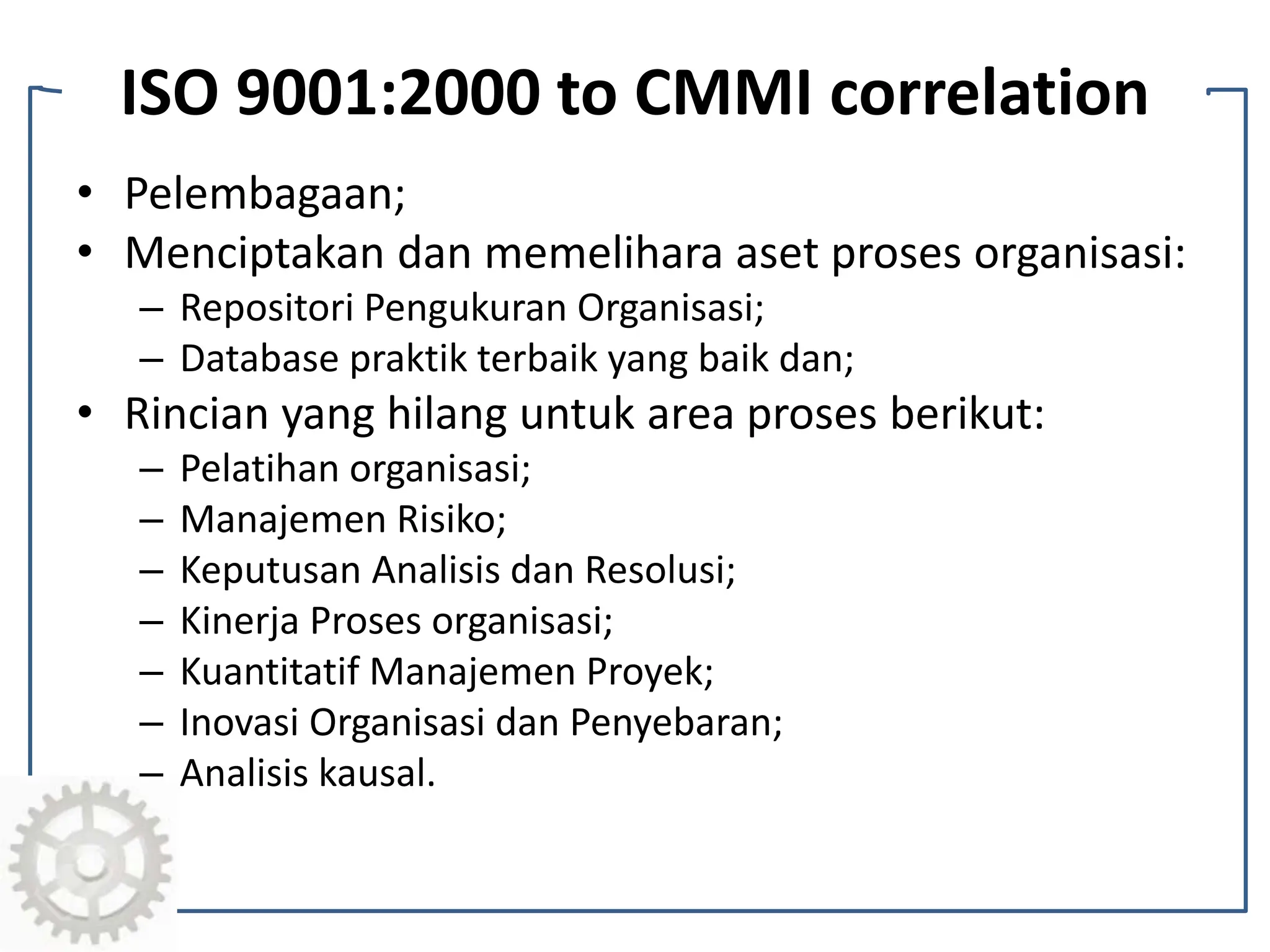 MATURITY LEVEL - CMMI CREATED BY RAMBOE.ppt