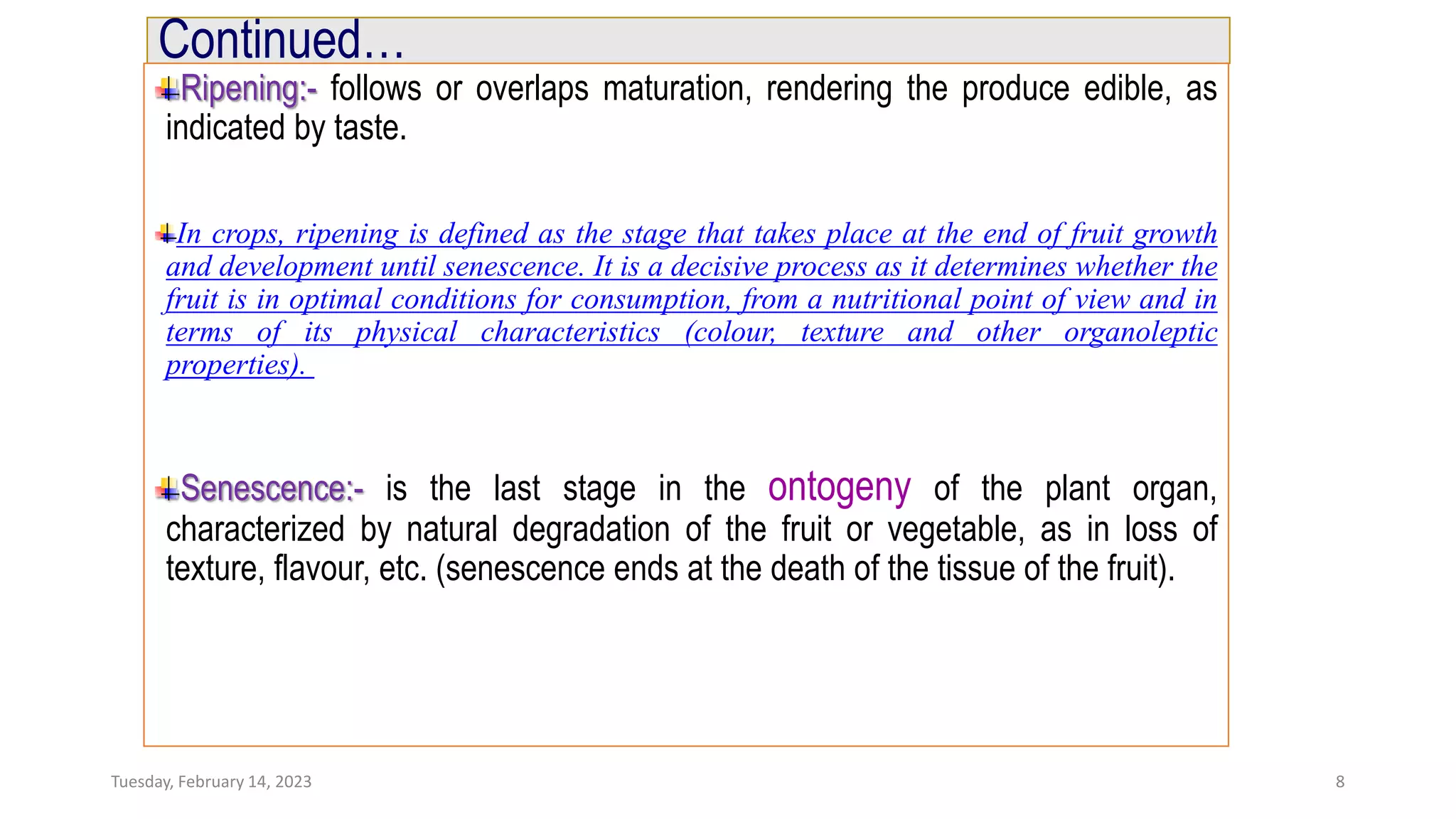 Maturity & Maturity Indices of Fruits & Vegetables ppt 2023.pptx