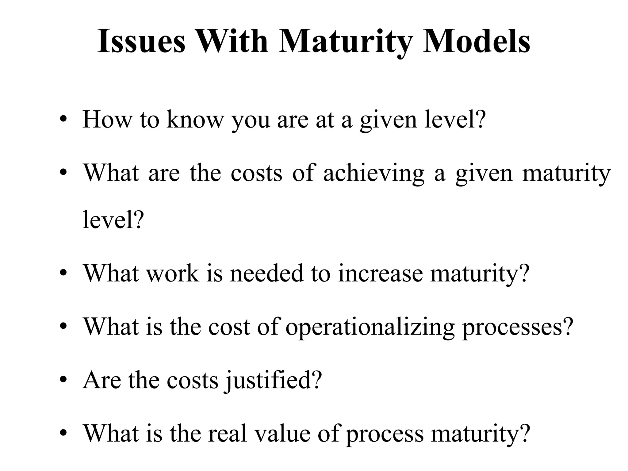 Maturity model | PDF | Business | Business and Finance
