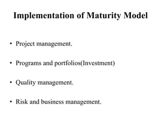 Maturity model | PDF