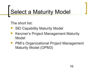Maturity Models | PPT
