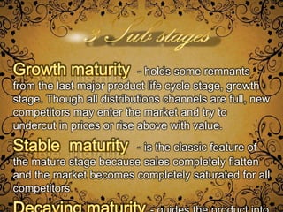 Product Life Cycle - Maturity Stage | PPTX