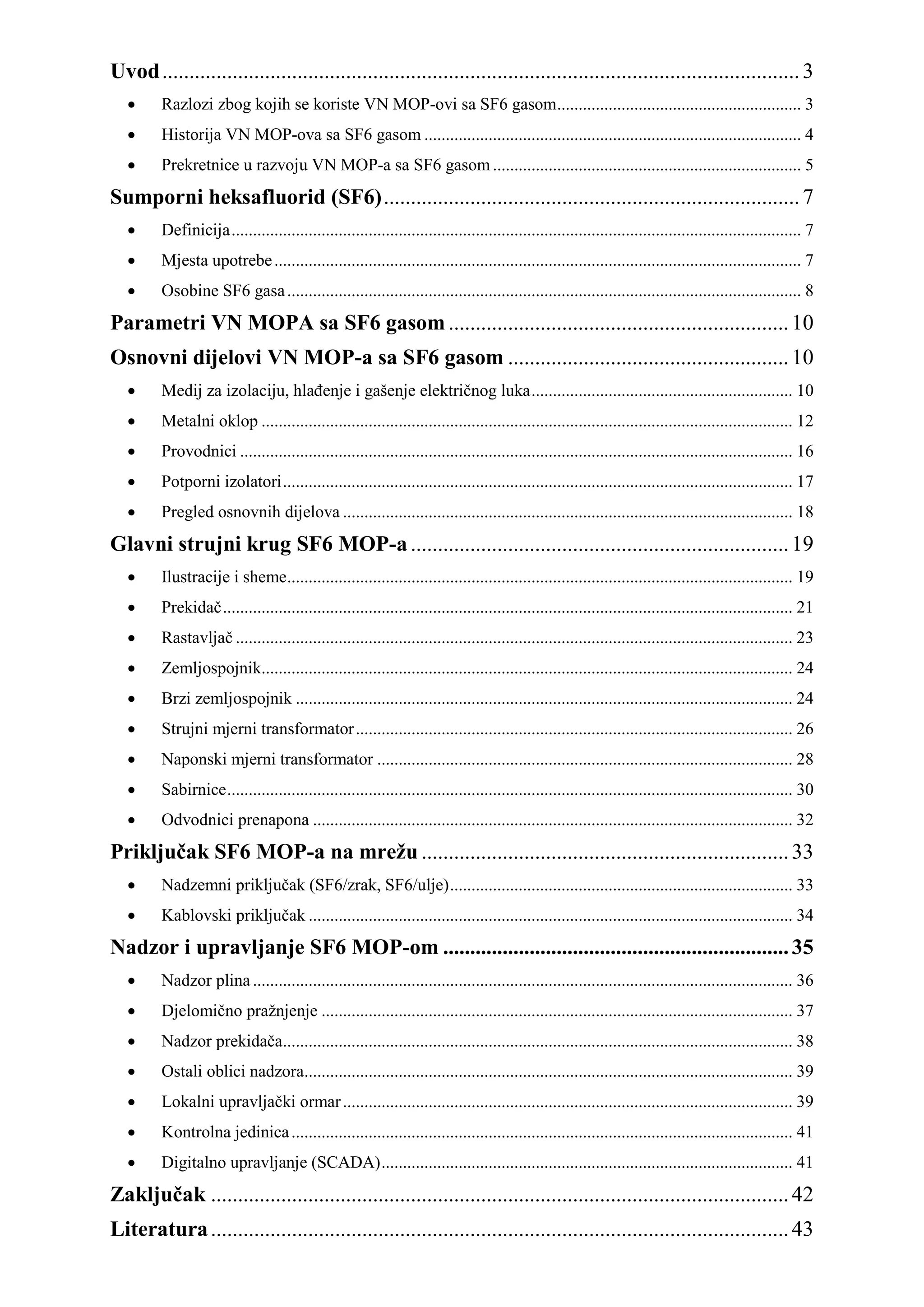 Metalom oklopljena postrojenja izolovana SF6 gasom (GIS - SF6 MOP) | PDF