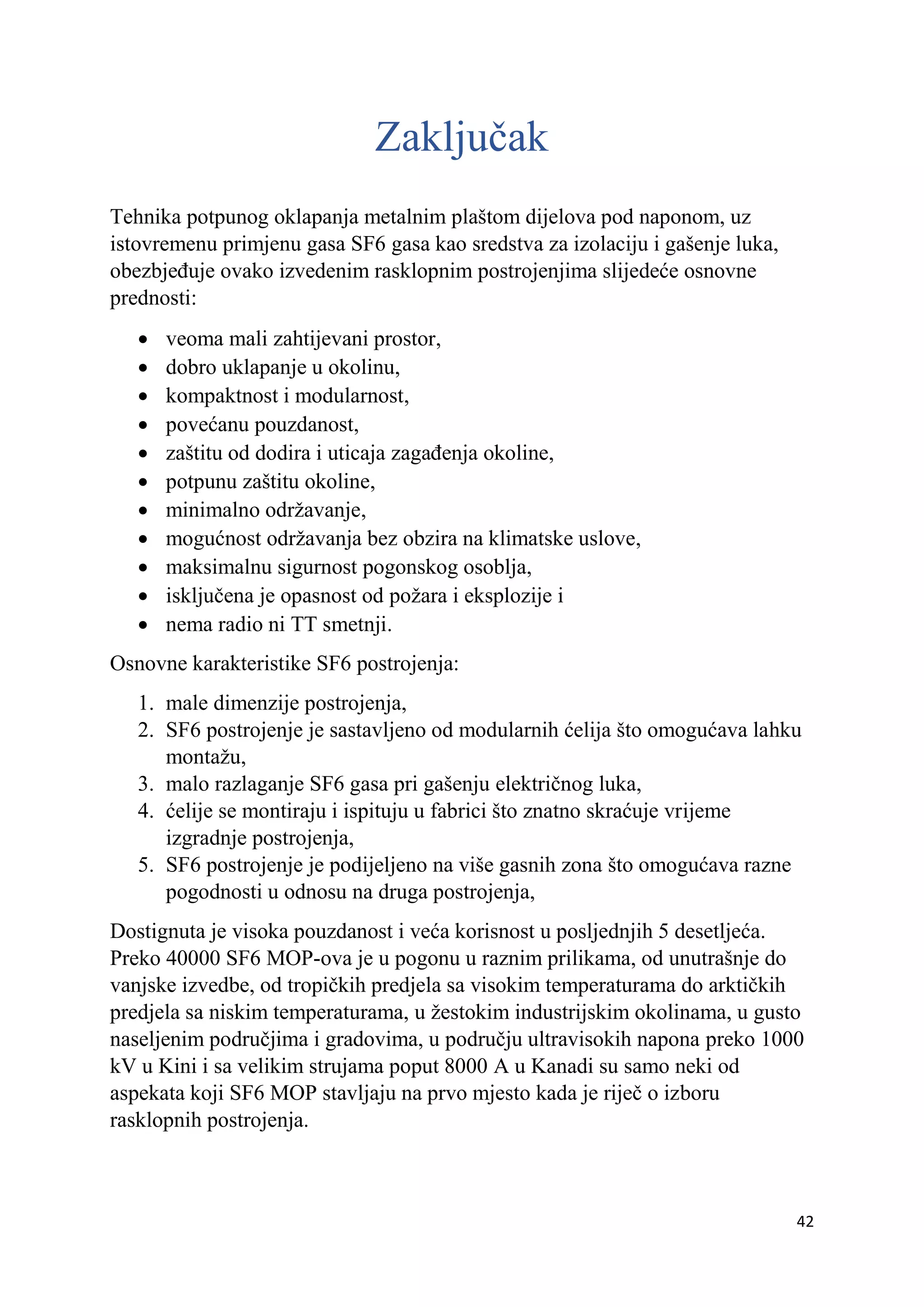 Metalom oklopljena postrojenja izolovana SF6 gasom (GIS - SF6 MOP) | PDF
