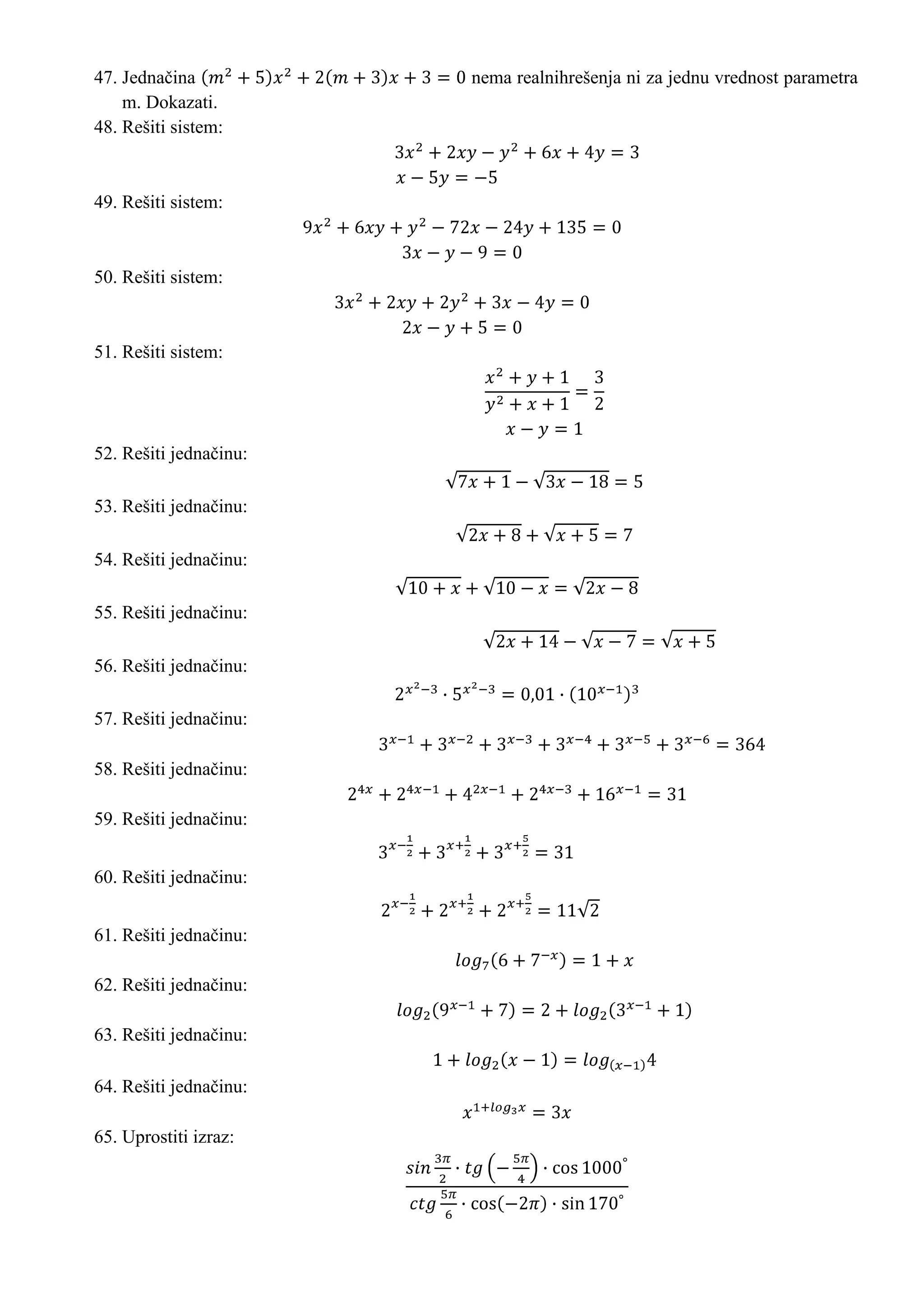 Maturski ispit iz mat | DOCX