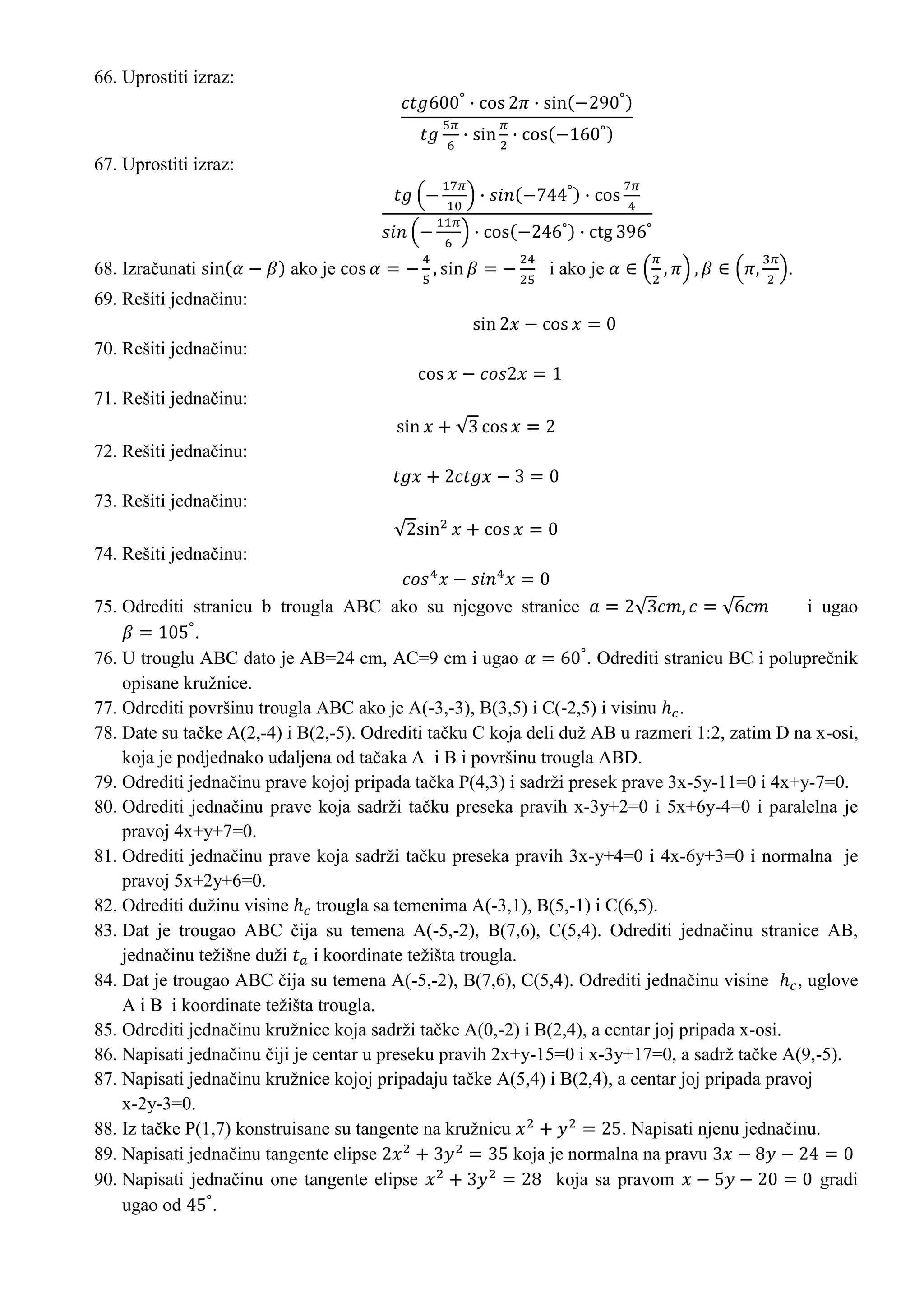 Maturski ispit iz mat | DOCX