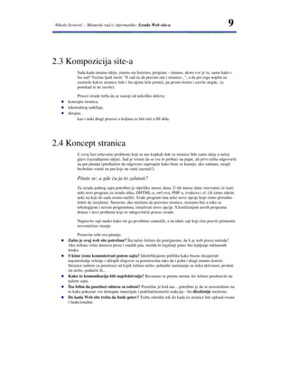 Maturski rad Izrada Webstranice srednja skola | PDF