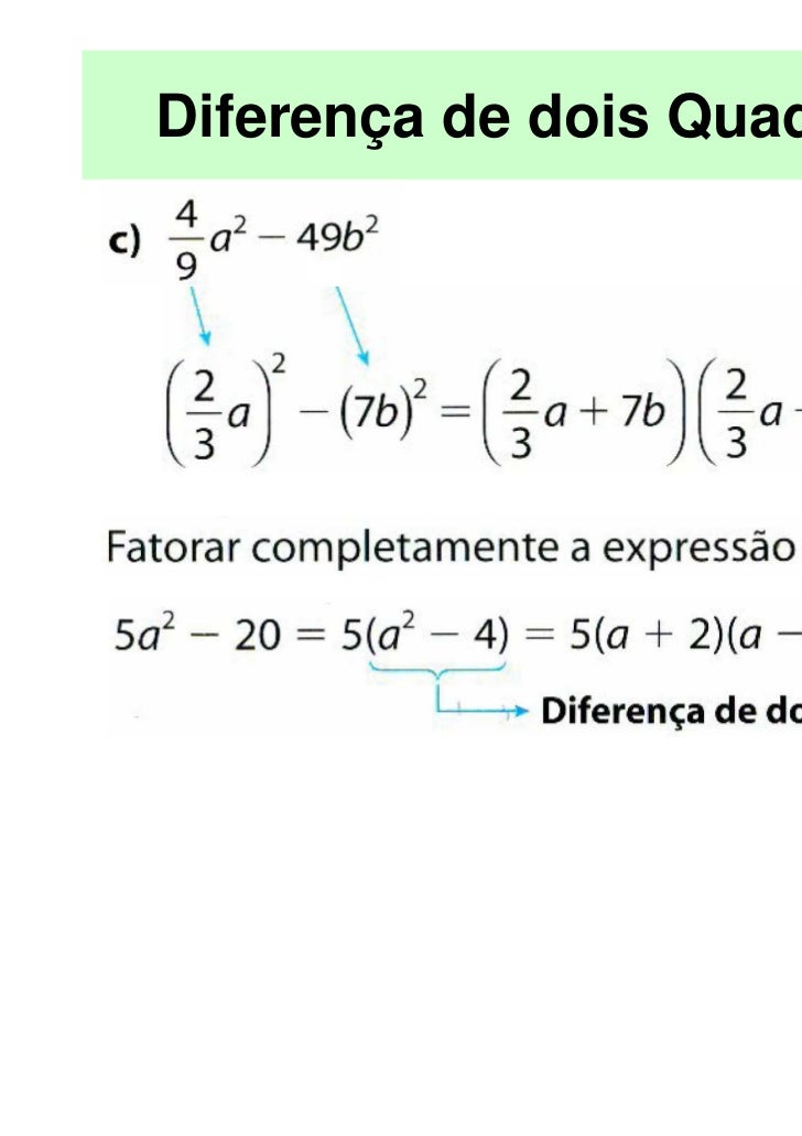 Mat Utfrs 10 Produtos Notaveis E Fatoracao