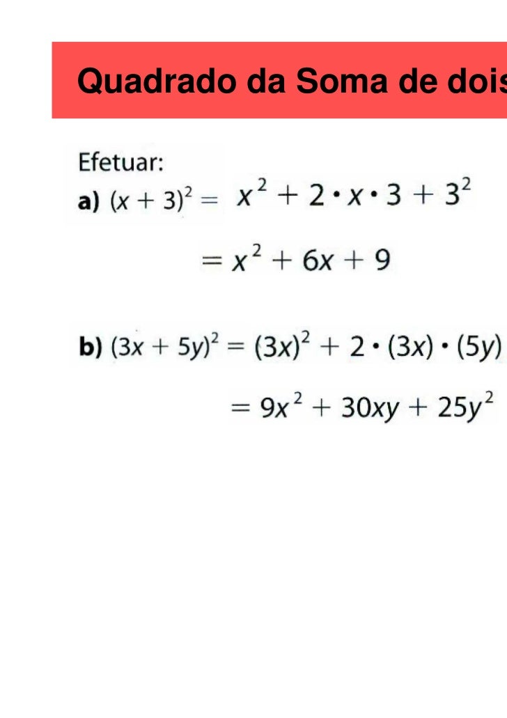 Mat Utfrs 10 Produtos Notaveis E Fatoracao
