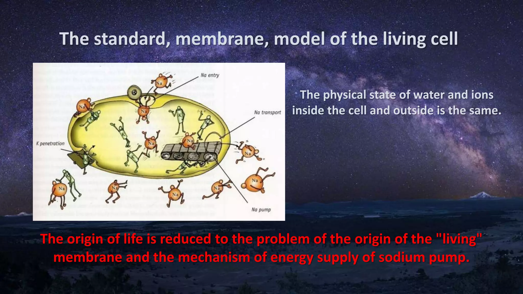 The great basic question of science: Membrane compartment or non ...