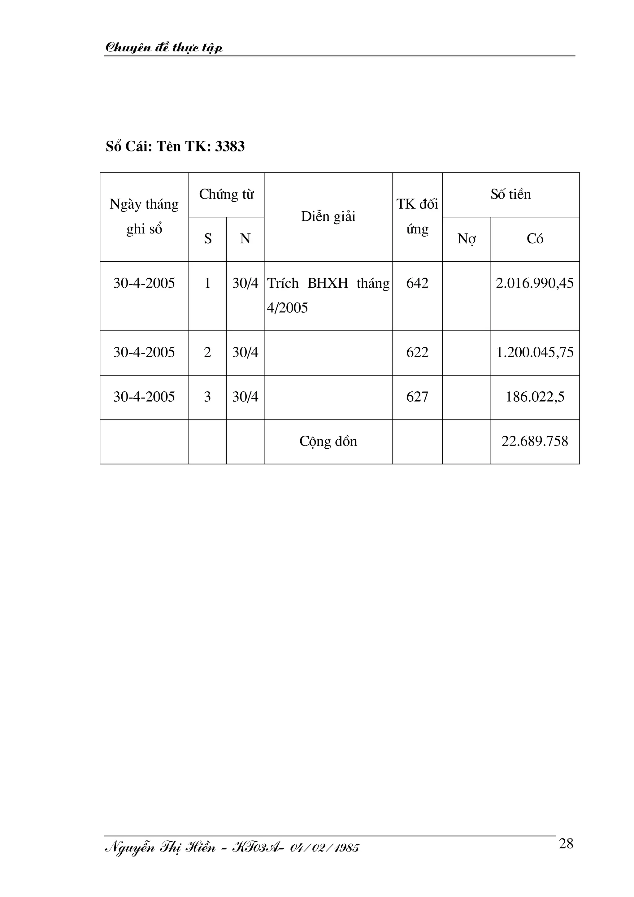 Tai Lieu "Mau bao cao thuc tap ke toan" full | PDF
