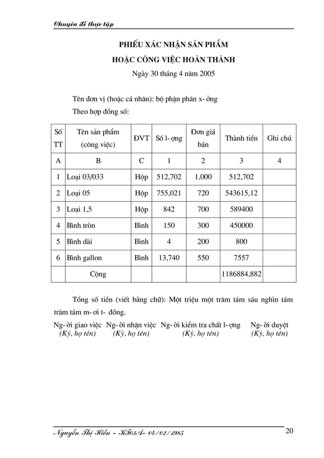 Tai Lieu "Mau bao cao thuc tap ke toan" full | PDF