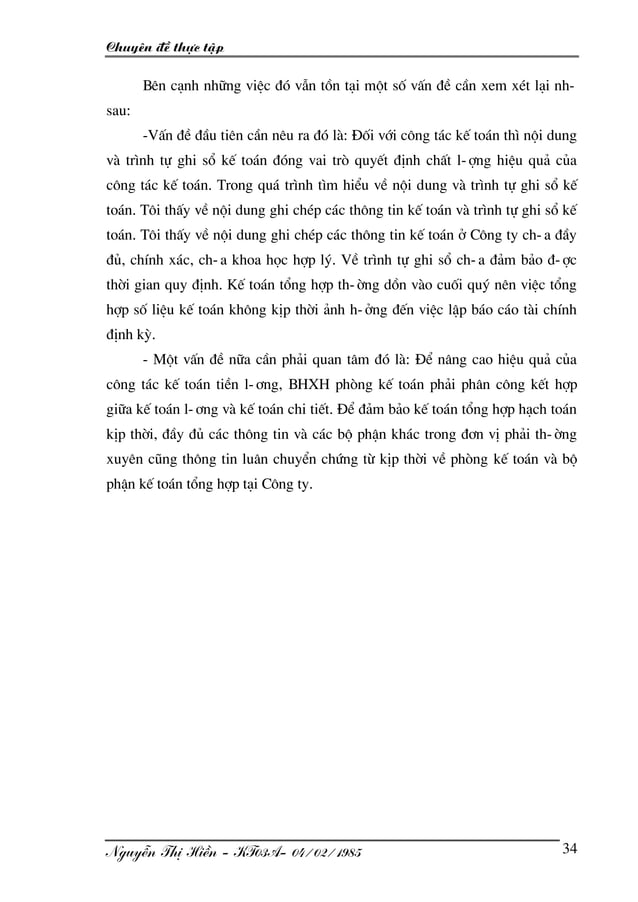 Tai Lieu "Mau bao cao thuc tap ke toan" full | PDF