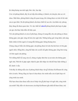 10+ mẫu cửa sổ phòng khách thép vân gỗ cho ngôi nhà đẹp lung linh | PDF