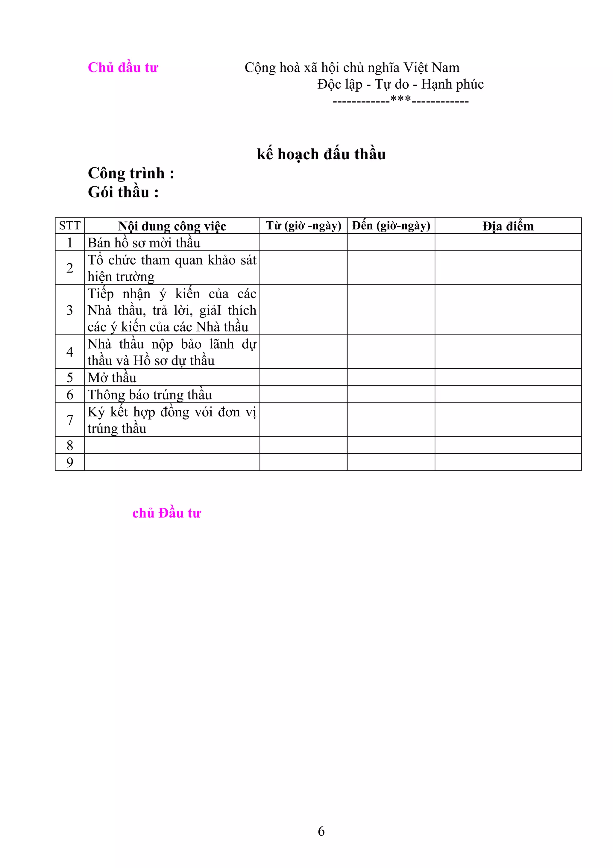 Mau ho-so-moi-thau | PDF