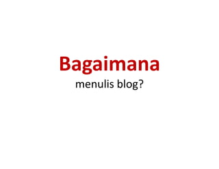 Mau Ngeblog | PDF