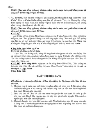 Mẫu cầu nguyện Taize 3: Tận hiến cho Ngài | DOC