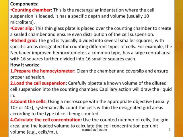 manual cell count.pdf | Blood Disorders | Diseases and Conditions