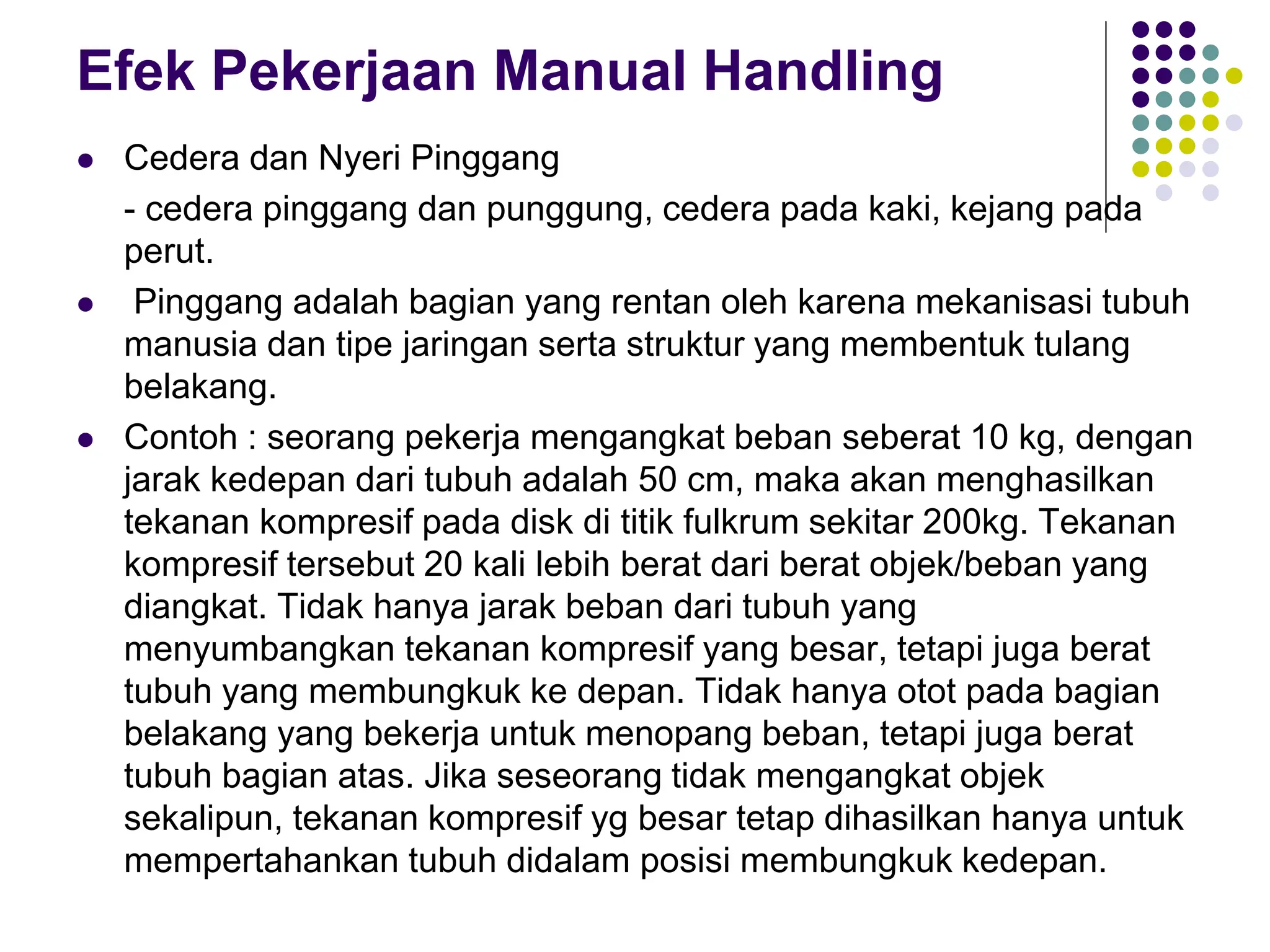 petunjuk manual metode pengangkatan material | PPT