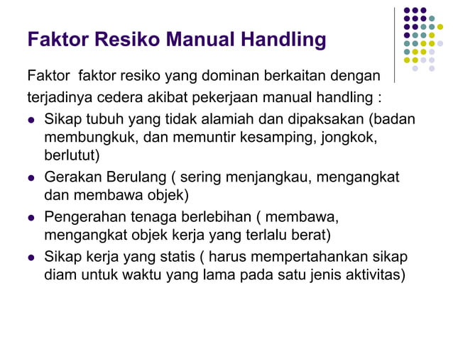 petunjuk manual metode pengangkatan material | PPT