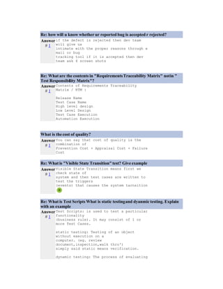 Manual Testing. | PDF