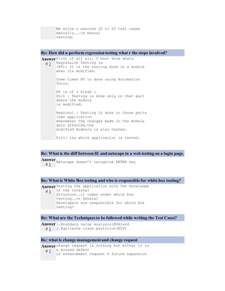 Manual Testing. | PDF