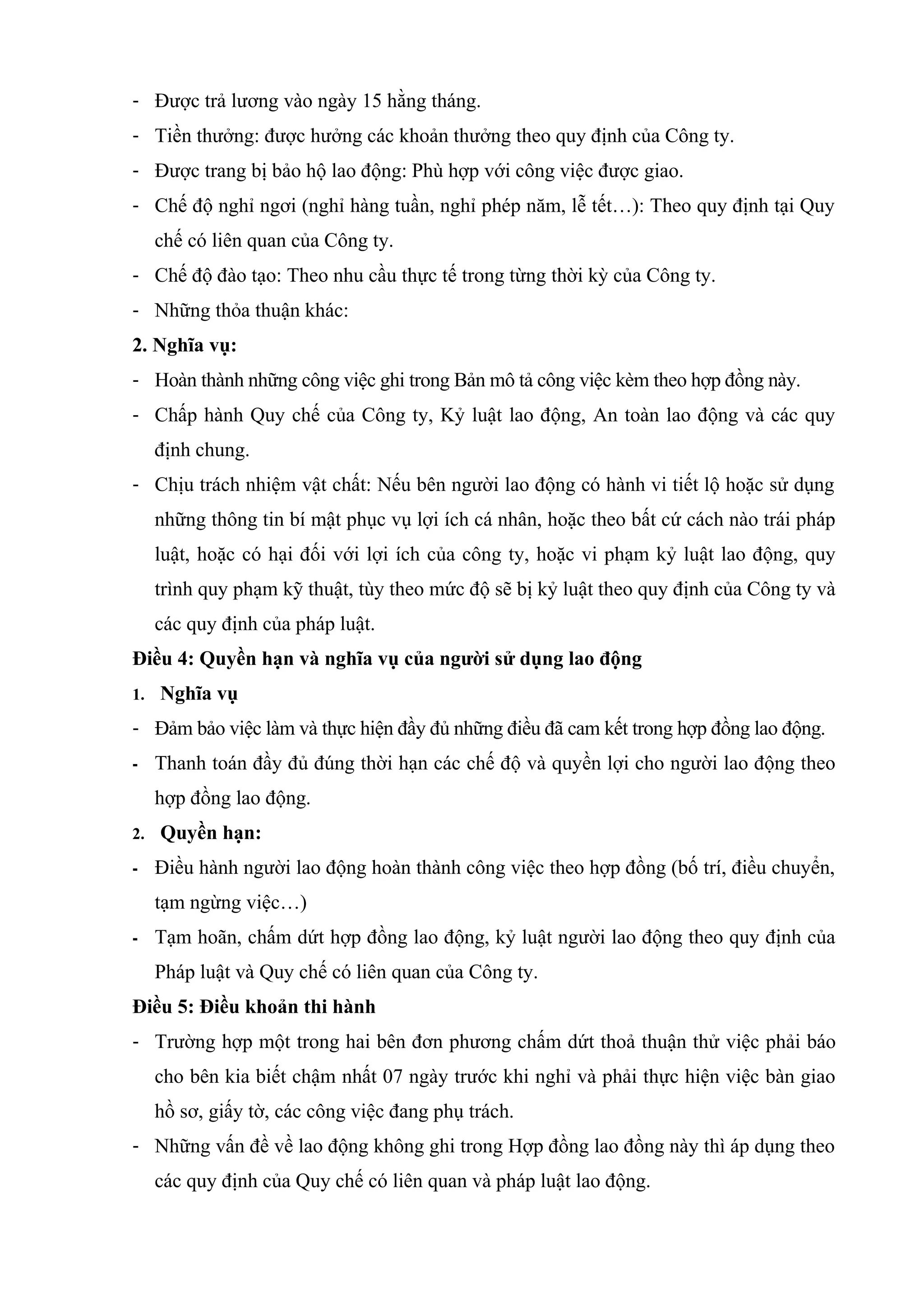 Mau bien ban thoa thuan thu viec | DOC