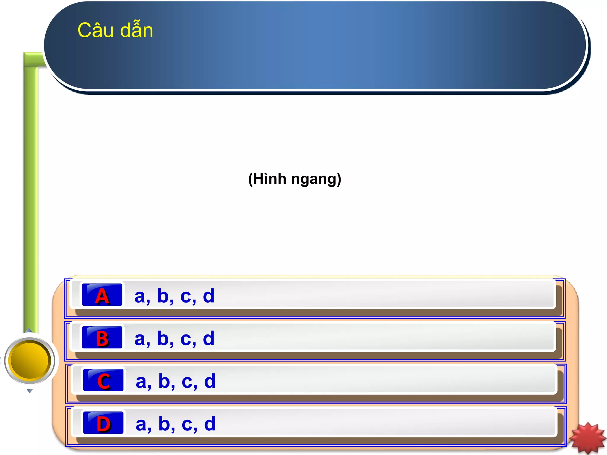 mau cau hoi trac nghiem dep.ppt
