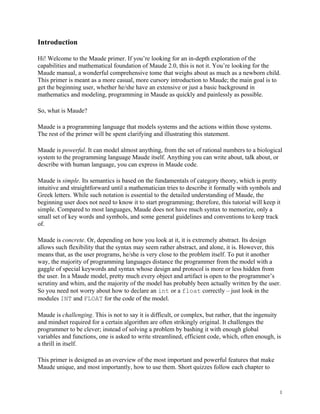 Maude primer | PDF